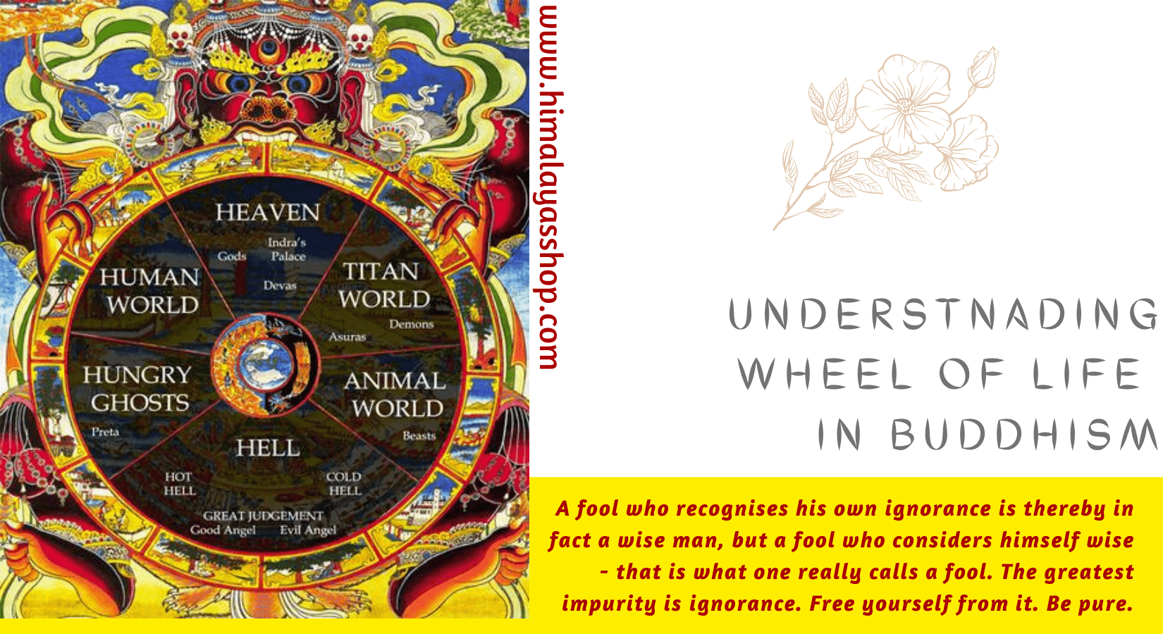 Thangka Depicts Wheel of Life in Buddhism – Himalayas Shop