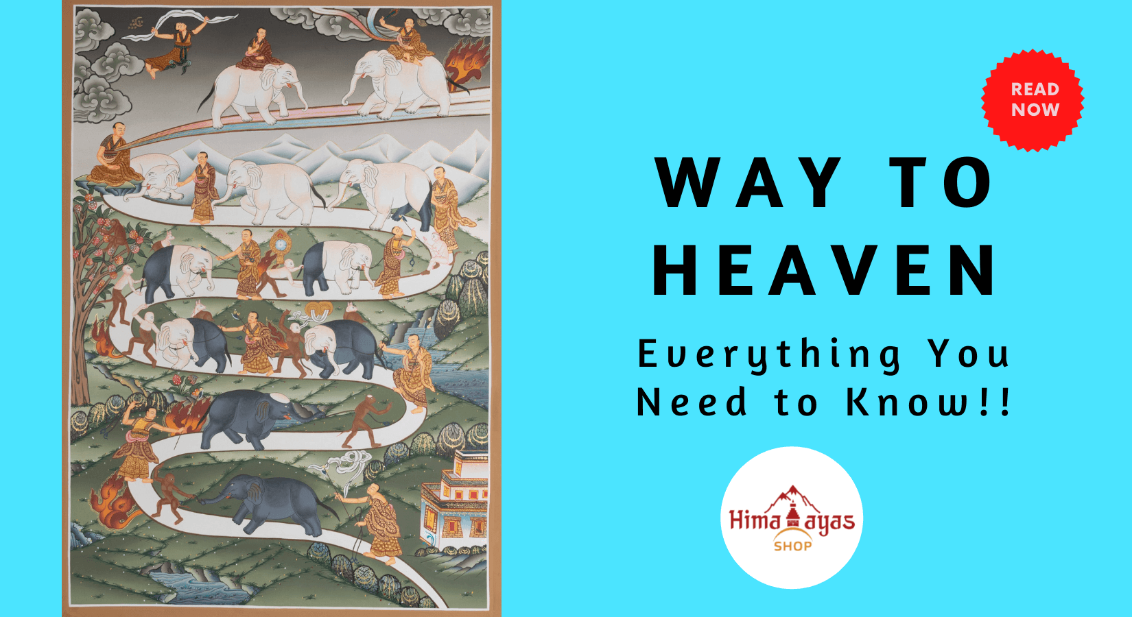 Stages of Way To Heaven Thangka Painting [Read More] – Himalayas Shop