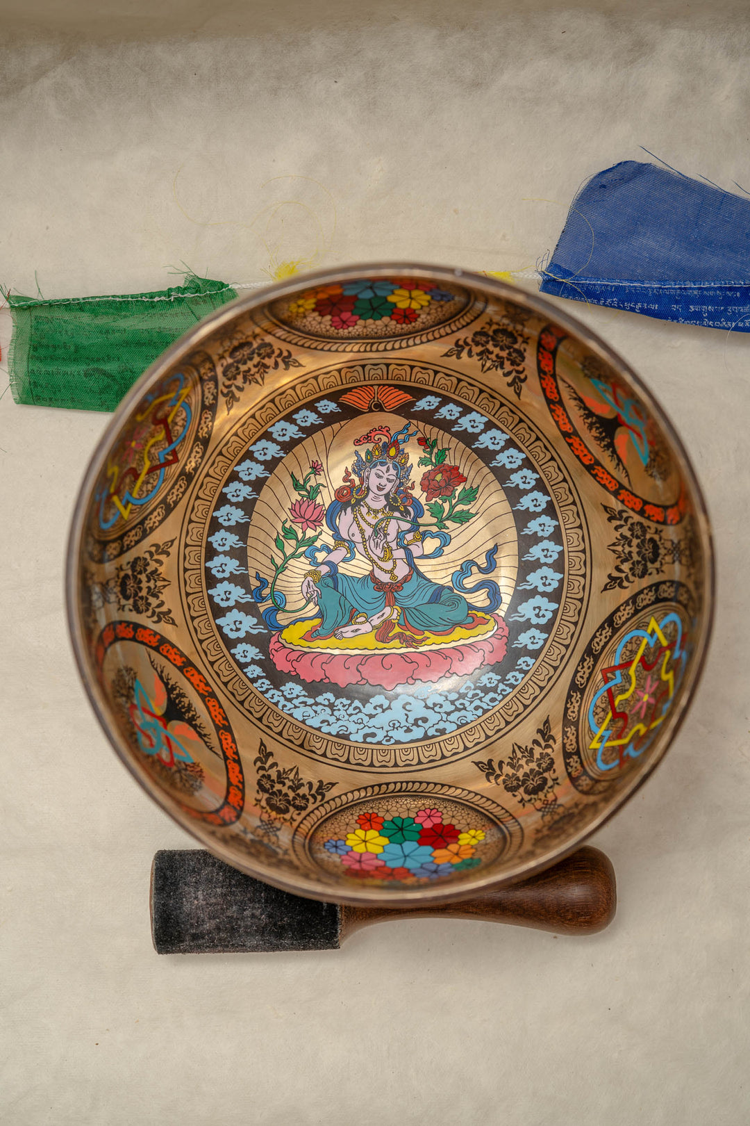 White Tara Singing Bowl – Handmade Himalayan Meditation Bowl ...